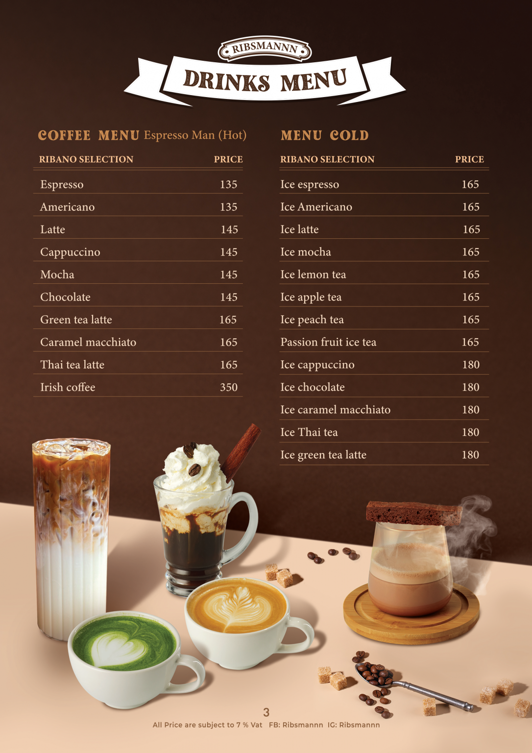DRINKS & DESSERT MENU – Ribs Mannn