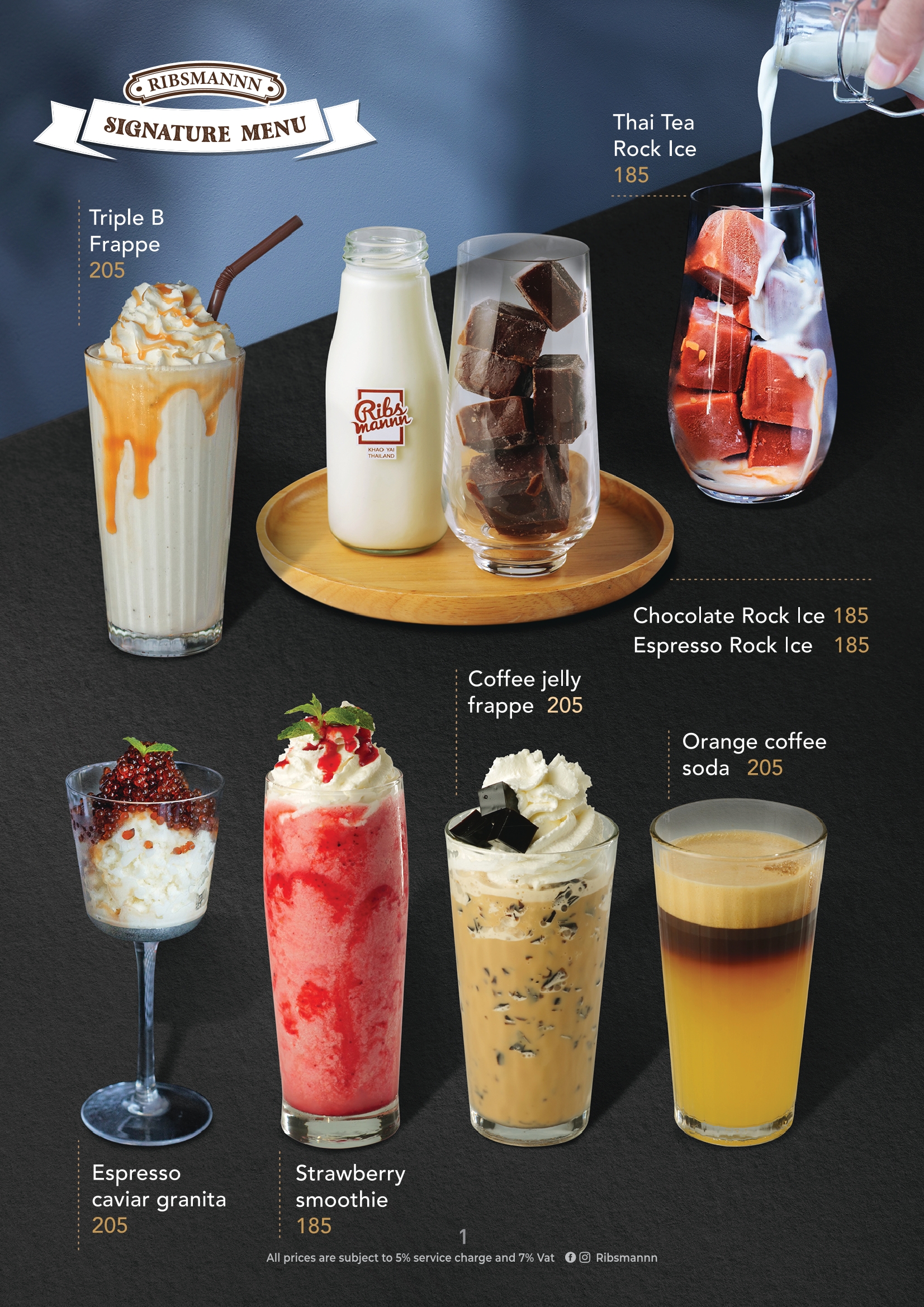 DRINKS & DESSERT MENU – Ribs Mannn